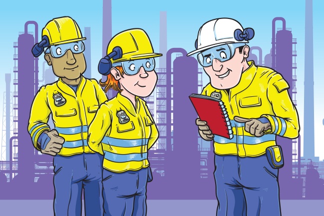 Safety Cartoons For ExxonMobil