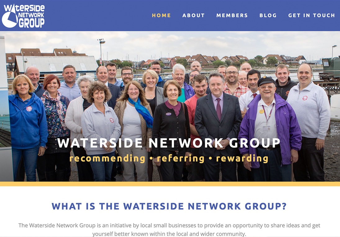 Website refresh for the Waterside Network group