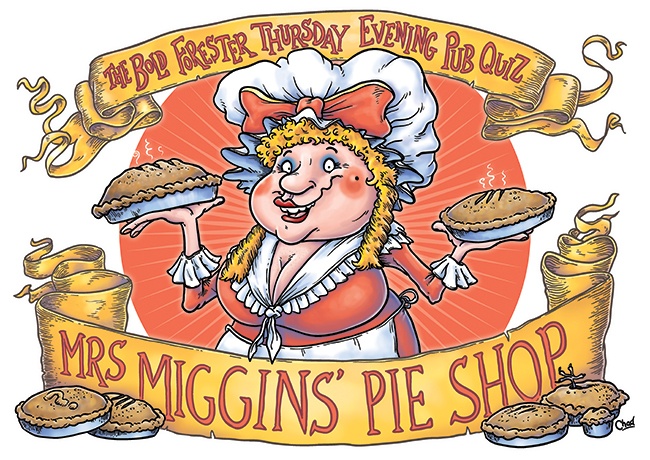 Pub Quiz Cartoon Signage