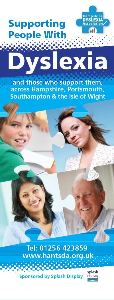 Hampshire Dyslexia Association Roller Banner Design