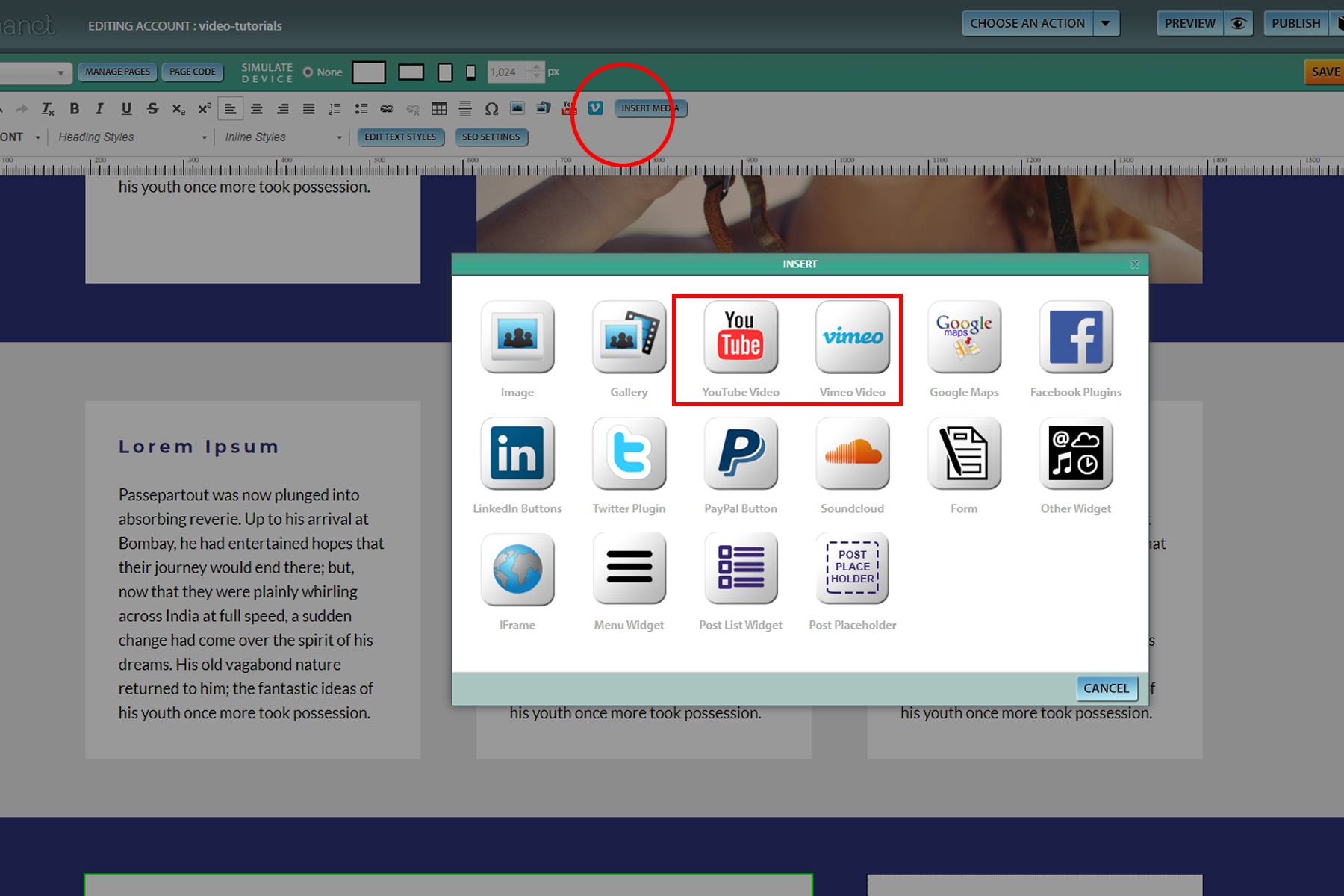 Add Video To Your Page