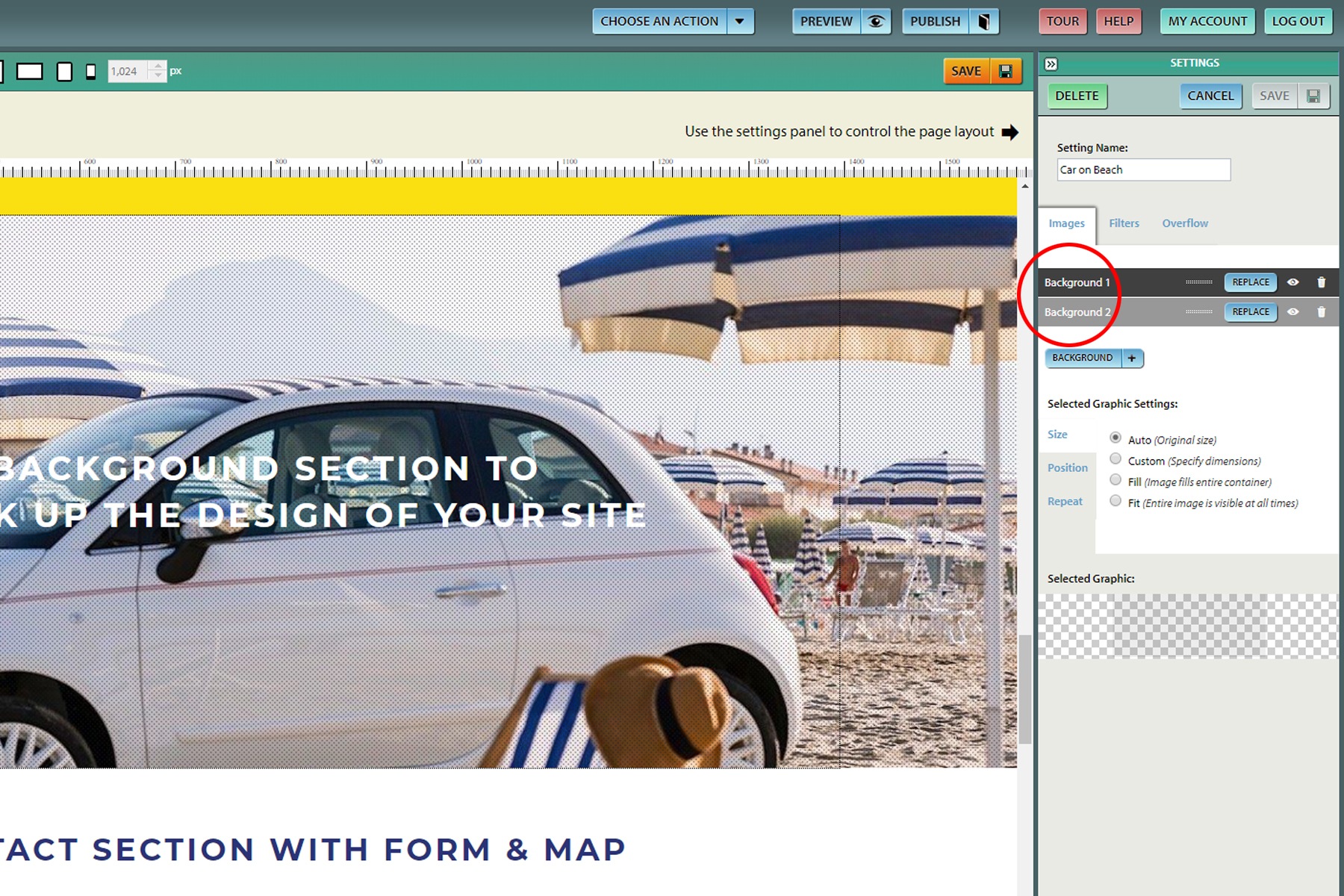 Design Effects With Multiple Backgr ounds