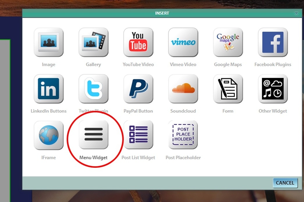 Insert An Inline Menu