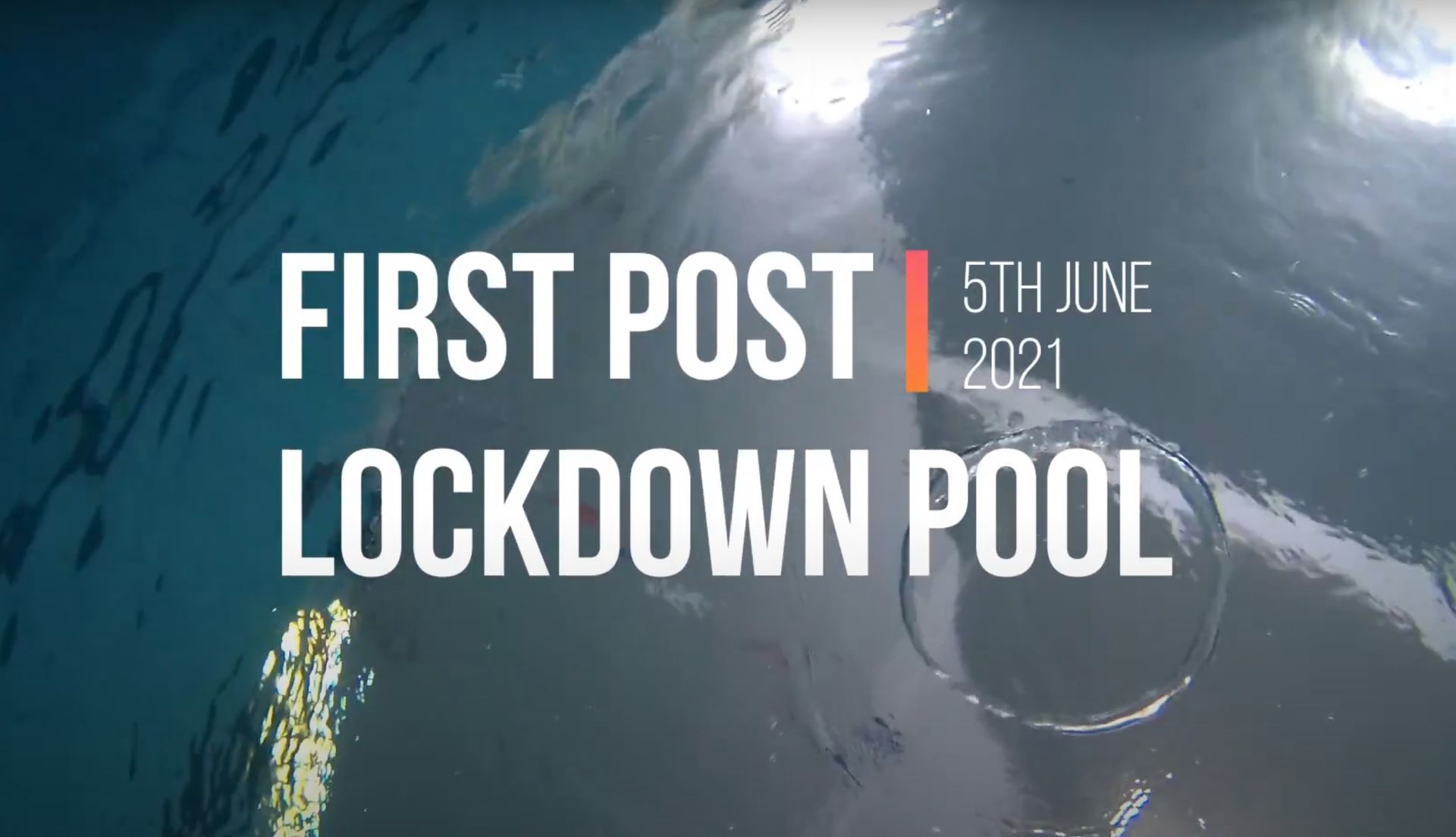 Our first post Covid lockdown pool session