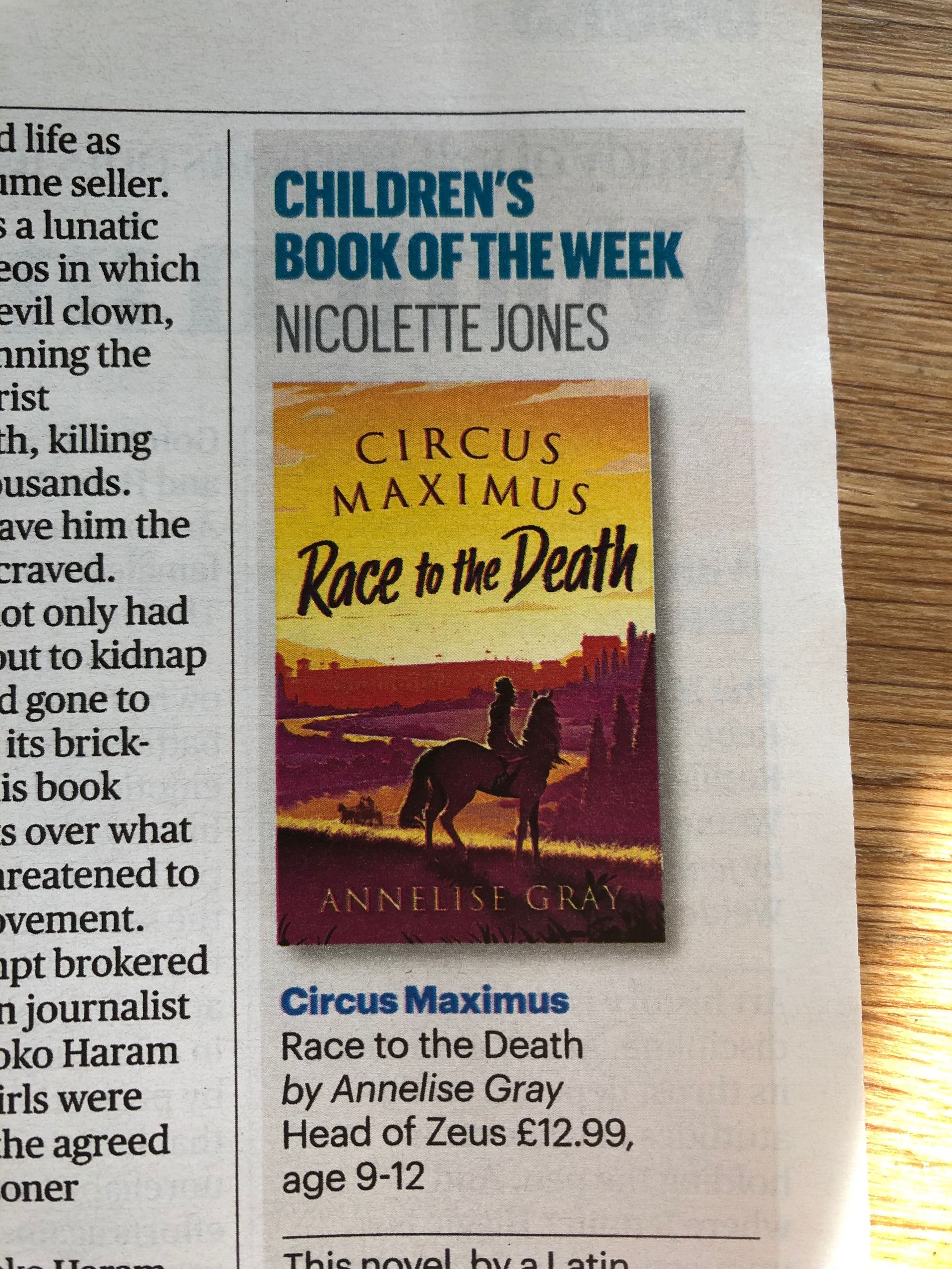 Sunday Times Children's Book of the Week!